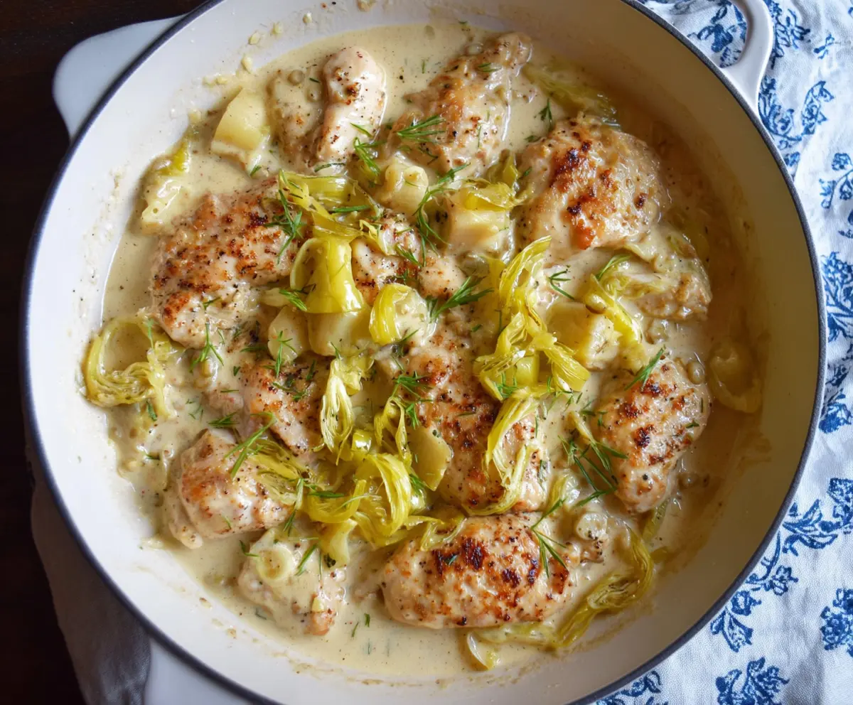 Creamy Pepperoncini Chicken Skillet