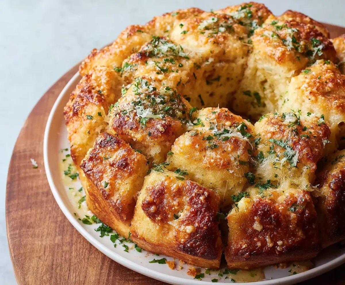 Easy Garlic Parmesan Monkey Bread