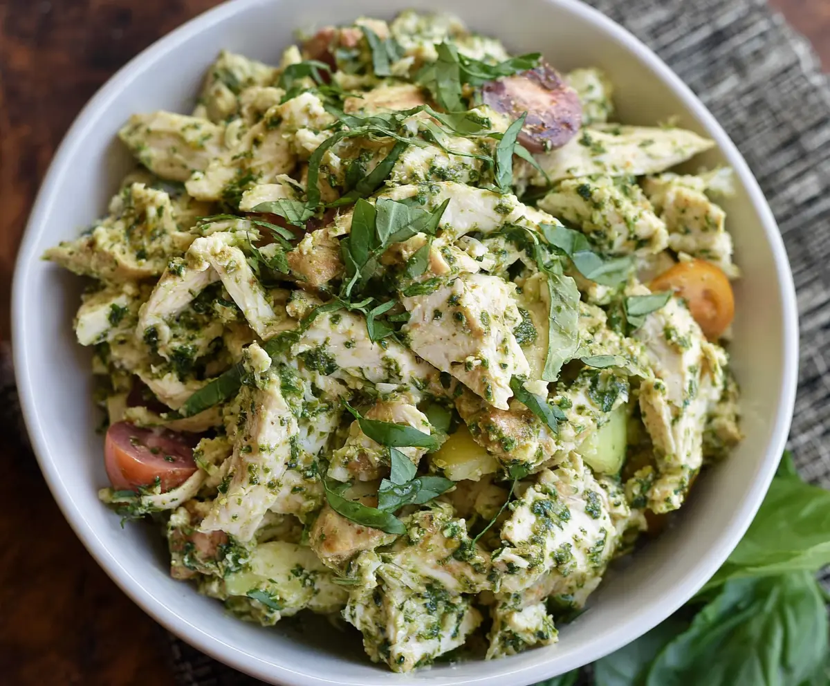 Easy Pesto Chicken Salad Recipe