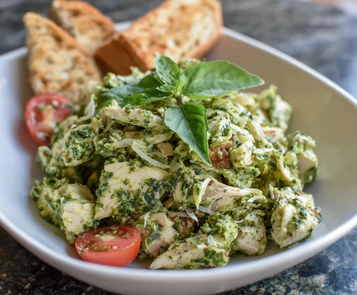 Easy Pesto Chicken Salad Recipe