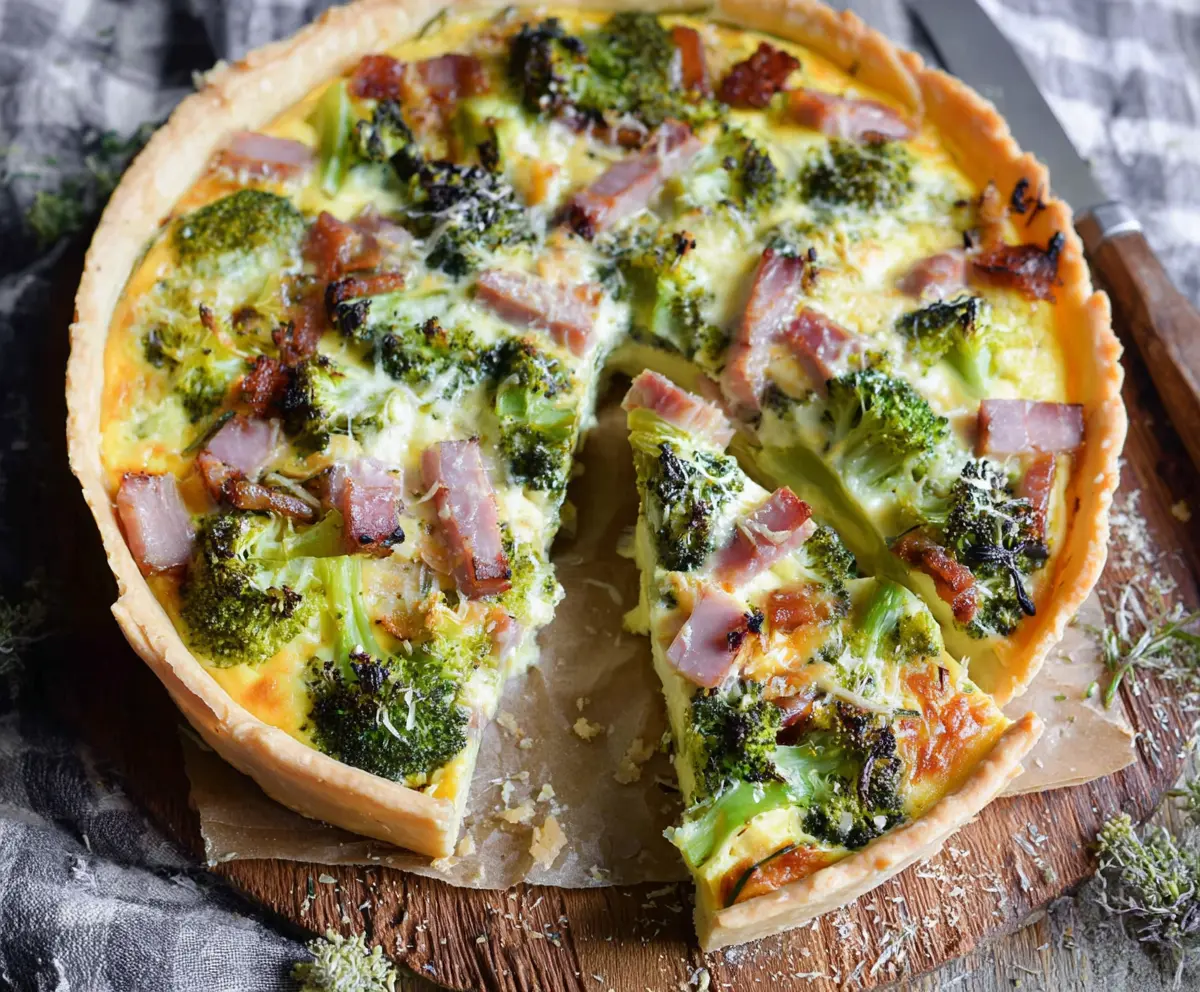 Easy Ham & Broccoli Savory Tart