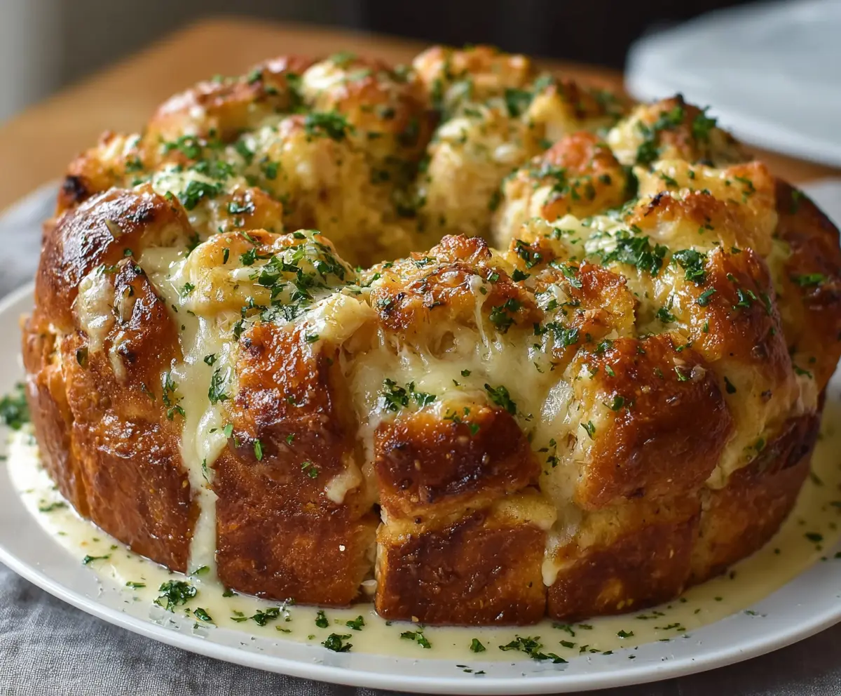 Easy Chicken Alfredo Monkey Bread