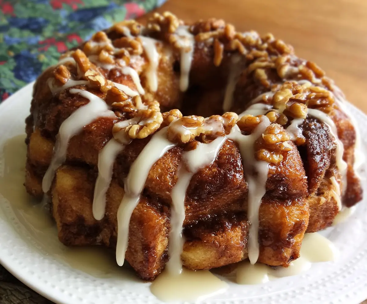 Easy Apple-Walnut Cinnamon Roll Monkey Bread