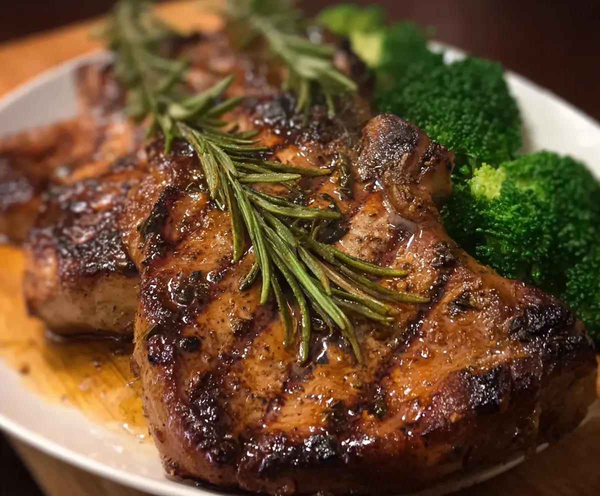 Easy Grilled Rosemary Pork Chops