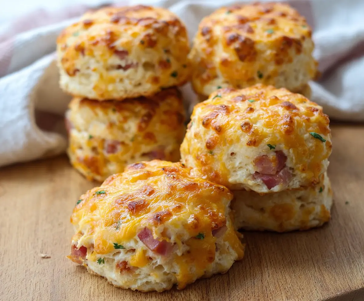 Easy Ham & Cheese Biscuits