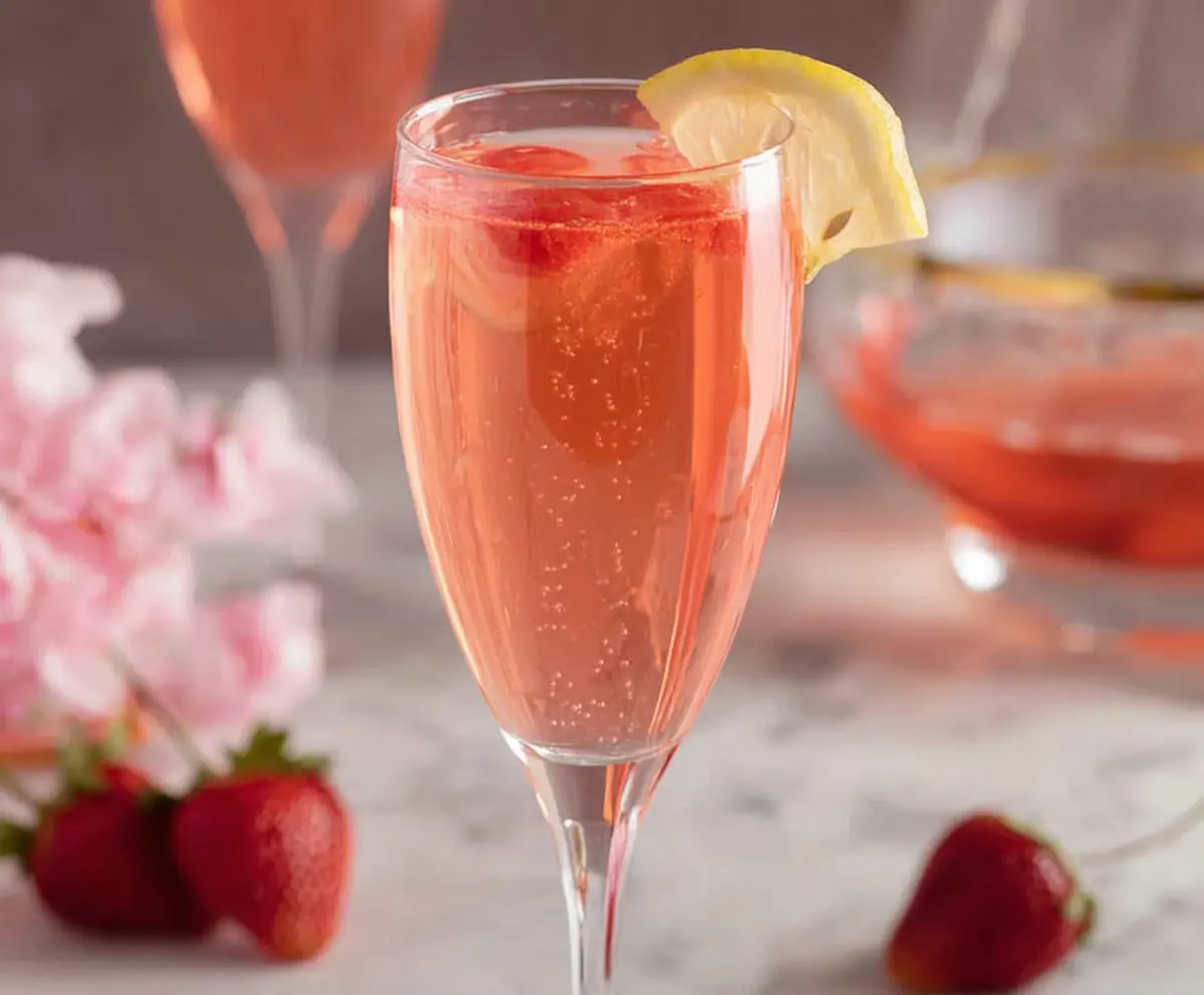Refreshing Pink Champagne Cocktail Recipe